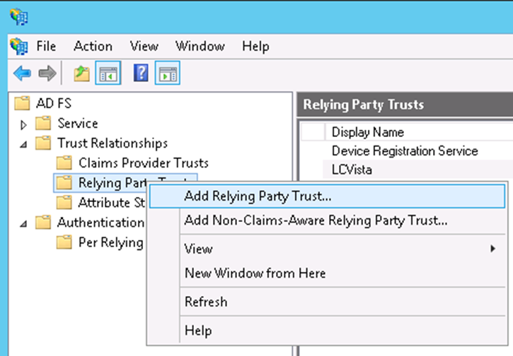 ADFS SSO Configuration – LCvista Knowledge Base