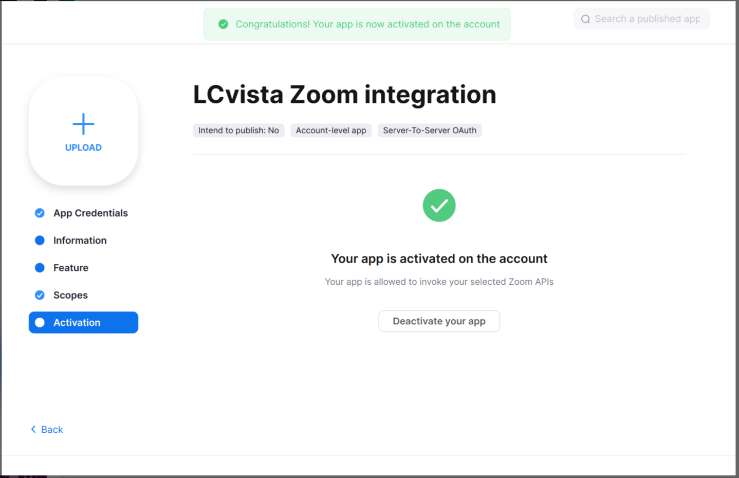 Zoom (Server-to-Server OAuth App) Integration – LCvista Knowledge Base